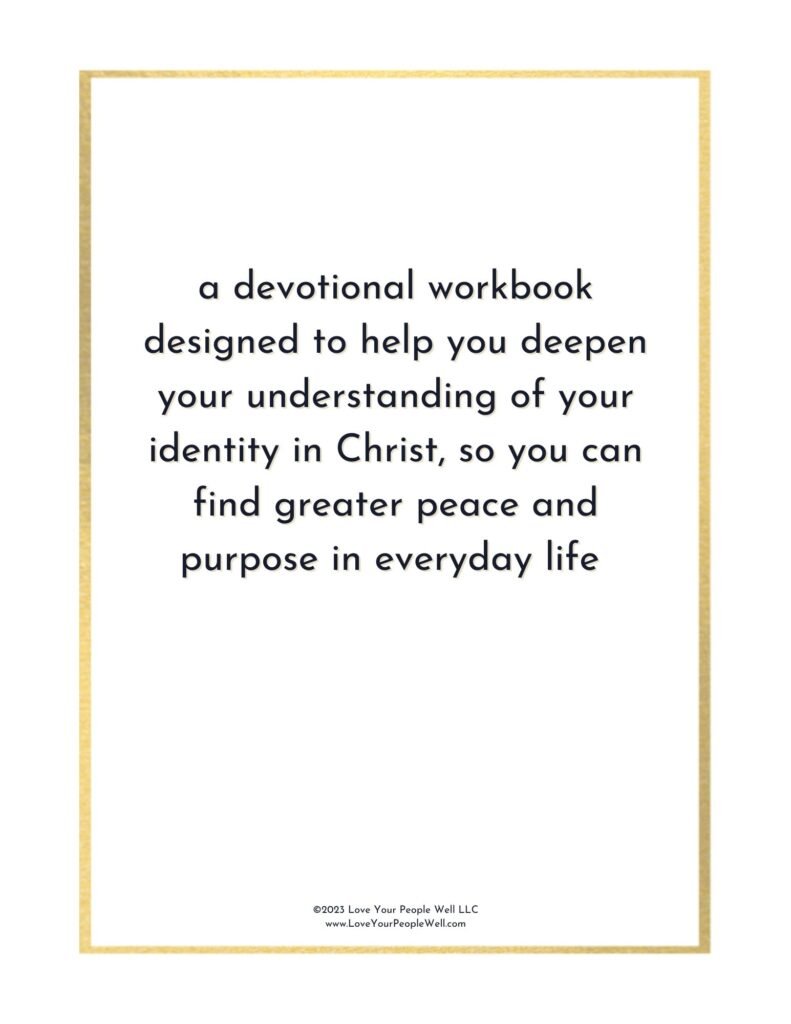 A Women's Devotional for Christian Identity