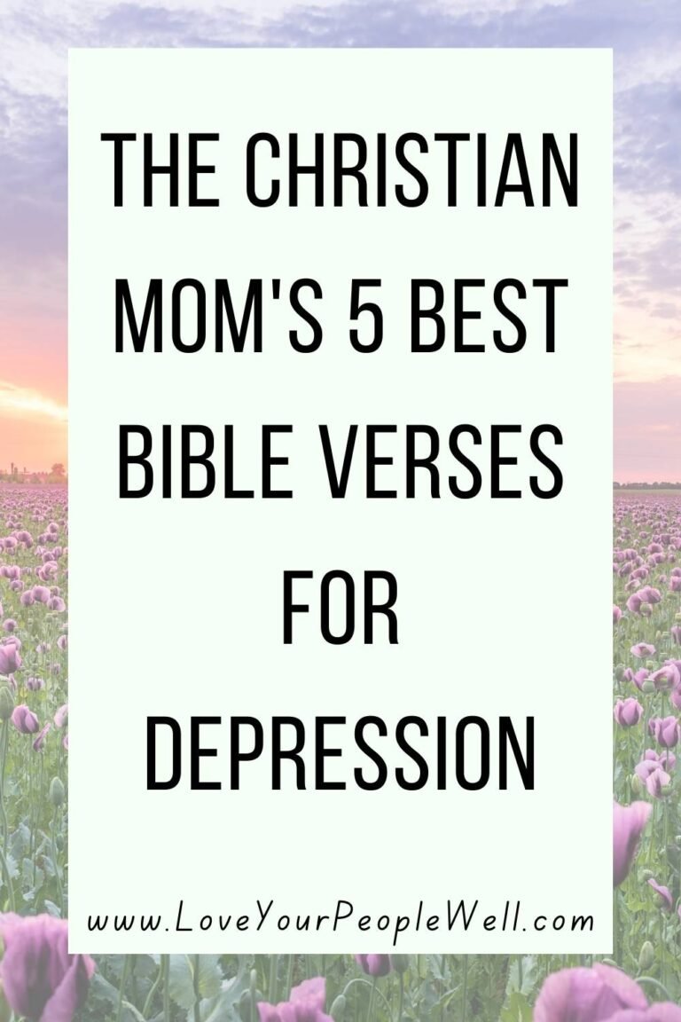 The Christian Mom's 5 Best Bible Verses For Depression